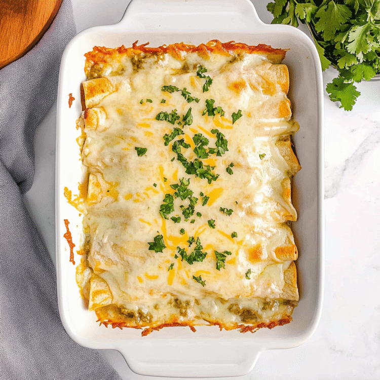 White Chicken Enchiladas - Cookiteasily