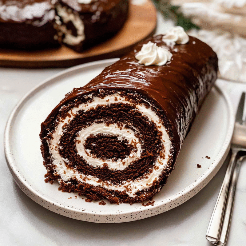 Amazing Triple Chocolate Roll Cake - A Delicious Delight